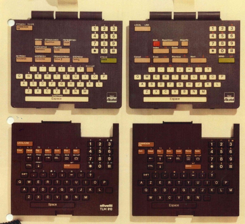 Gamme Minitel export ALCATEL